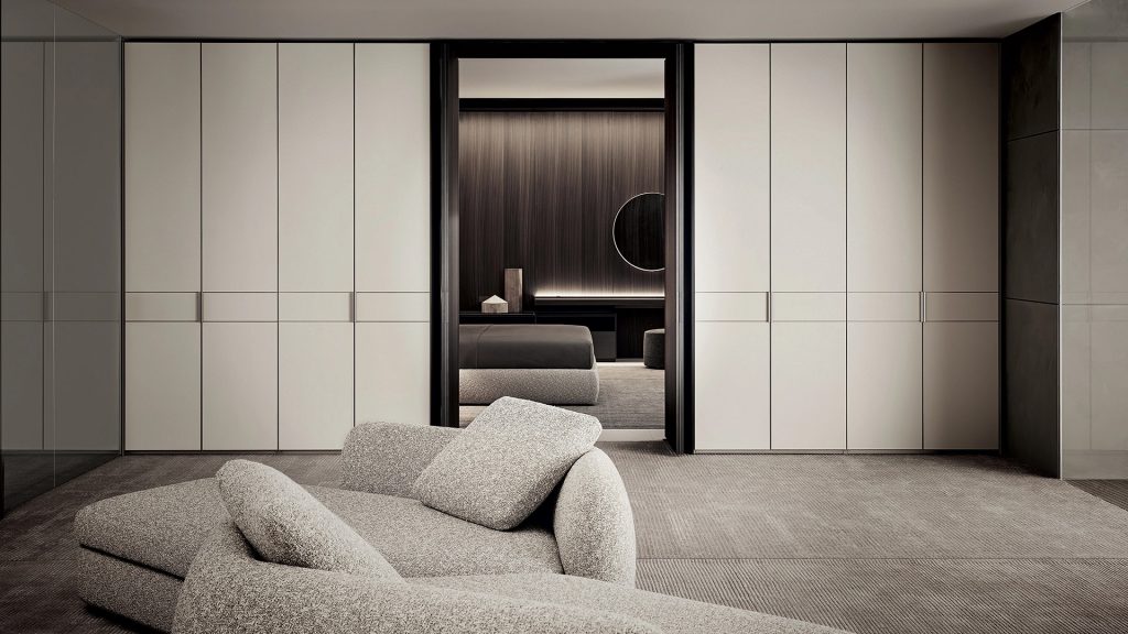 Poliform - Pivot système d’ouvertures pivotantes - Arcadia Meubles Genève